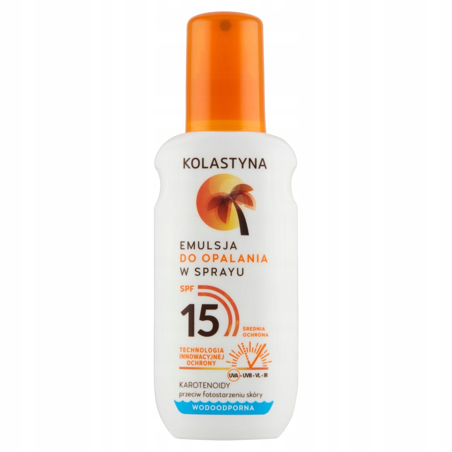 KOLASTYNA KOL EMULSJA D/OPALANIA SPRAY SPF15 150ML • Opinie - Allegro