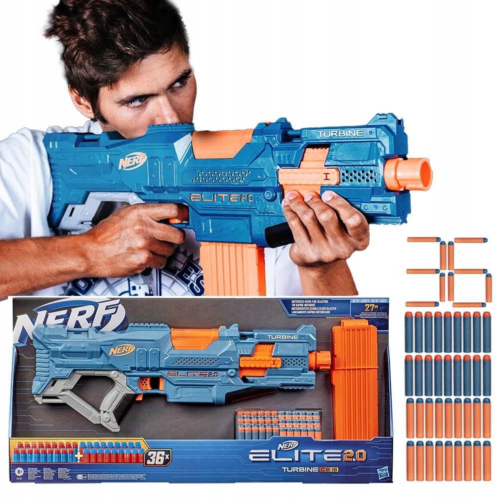 NERF TURBINA PUSKA CS-18 AUTOMATA 27 MÉTER HASBRO za 18180.00HUF-ért ...
