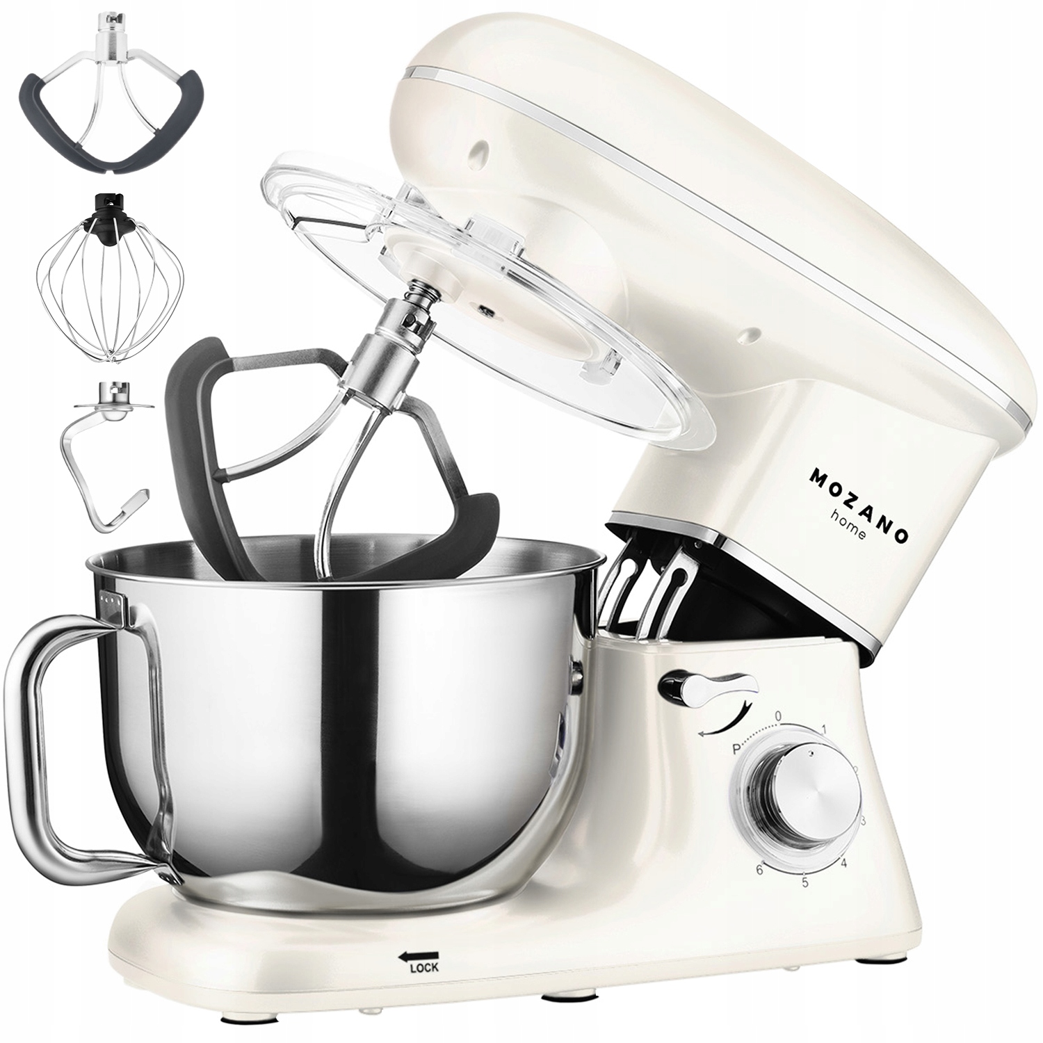 Robot kuchenny Mozano Kitchen Machine 2200 W beżowy • Opinie - Allegro