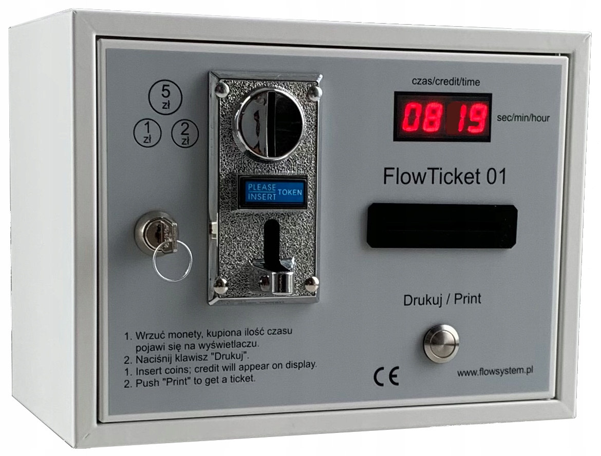 Automat wrzutowy na monety, drukujący bilety - Sklep, Opinie, Cena w ...