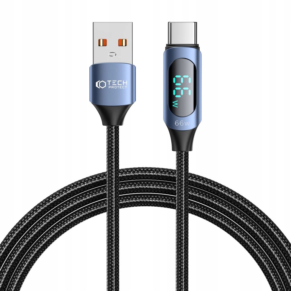 Kabel Tech-protect USB - USB typ C 66W 6A 2 metry 2m niebieski - Sklep, Opinie, Cena w Allegro
