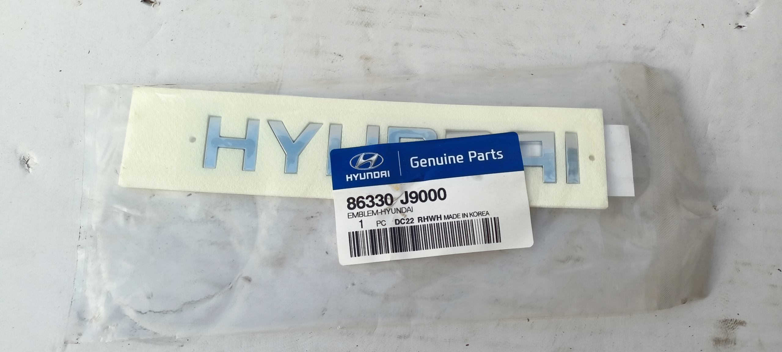 EMBLEMAT LOGO ZNACZEK HYUNDAI KONA 86330-J9000 NEW • Cena, Opinie - Allegro
