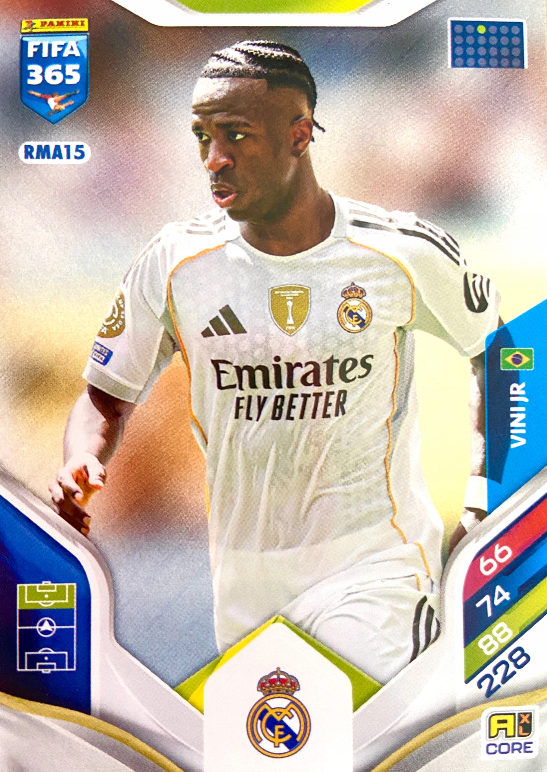 PANINI FIFA 365 2026 CORE TEAM MATE RMA15 VINI JR VINICIUS REAL MADRID ...