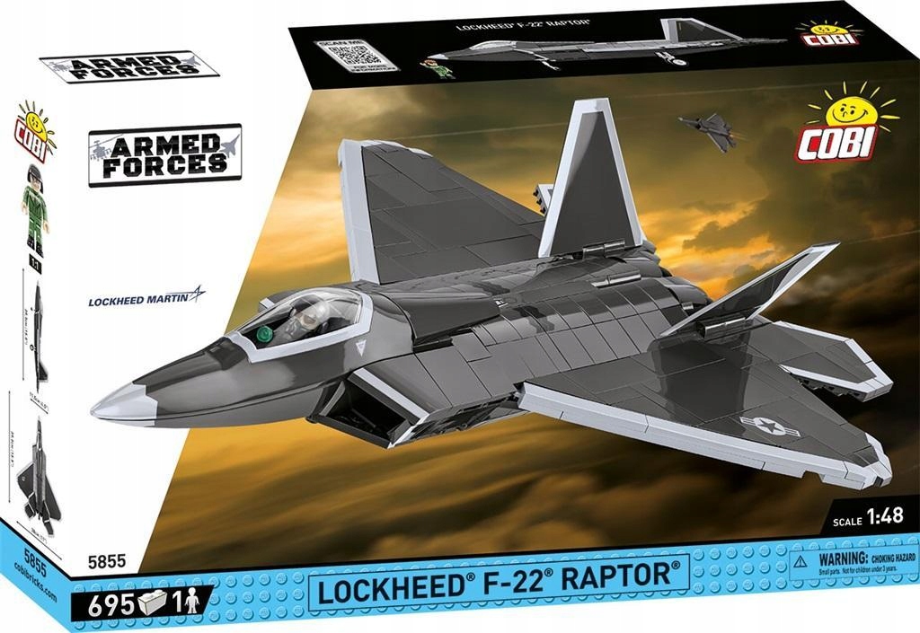 ARMED FORCES LOCKHEED F-22 RAPTOR, COBI 17249579372 - Allegro.pl