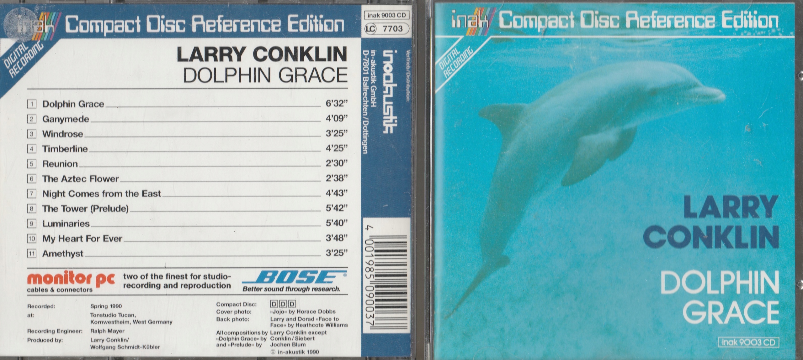 Płyta CD Larry Conklin - Dolphin Grace 1990 I Wydanie ...