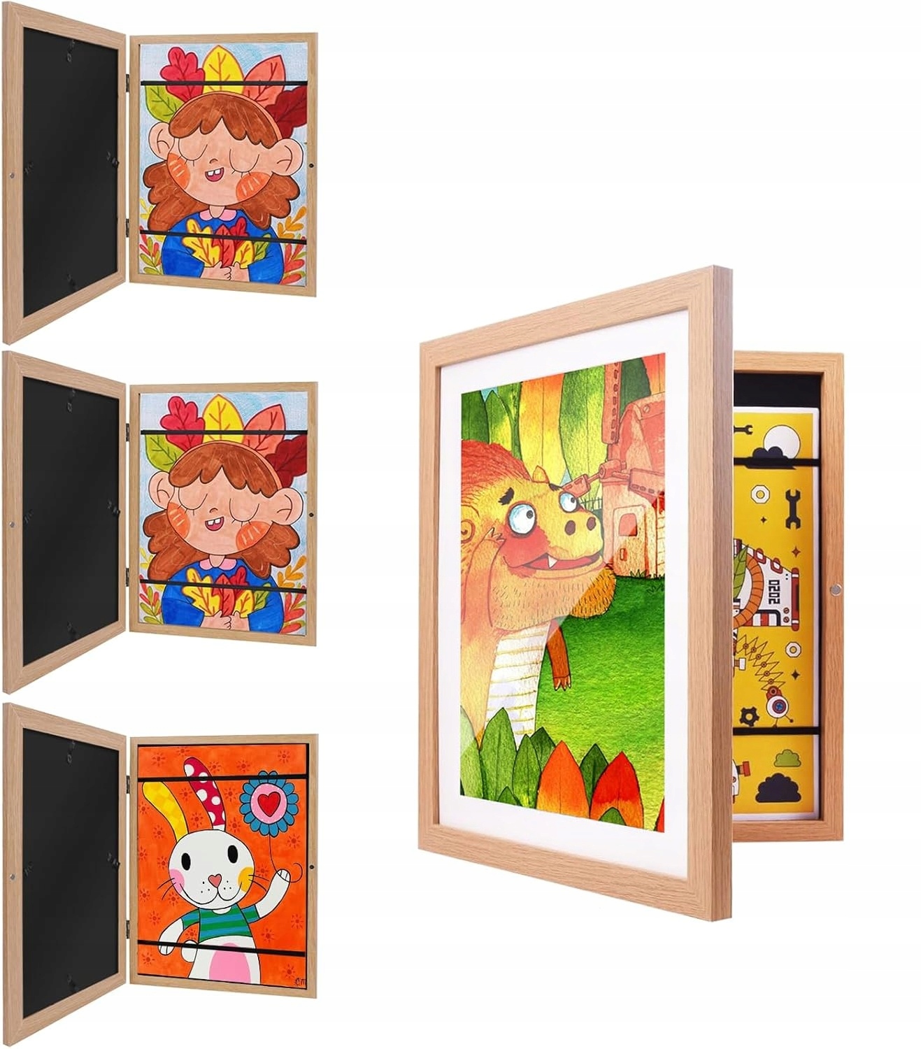 Wuciray Ramka na Rysunki Dziecięce A4 – 2 Sztuki PAPIER DO RYSOWANIA ...