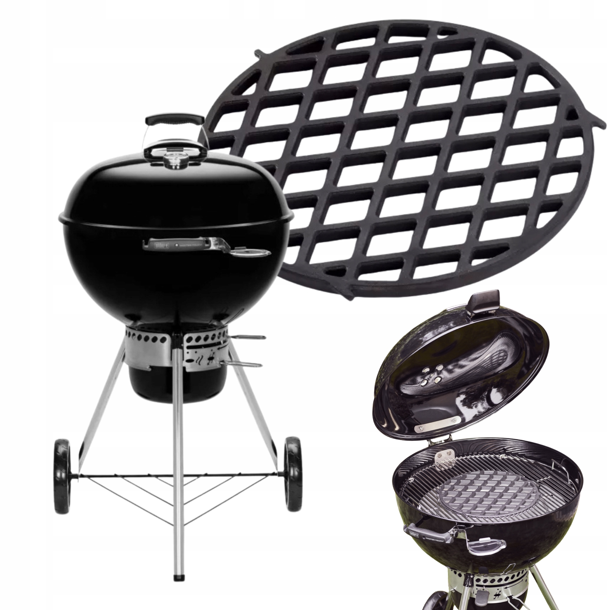 Master-Touch Premium SE E-5775 Weber GRILL WĘGLOWY żeliwny RUSZT GRATIS ...
