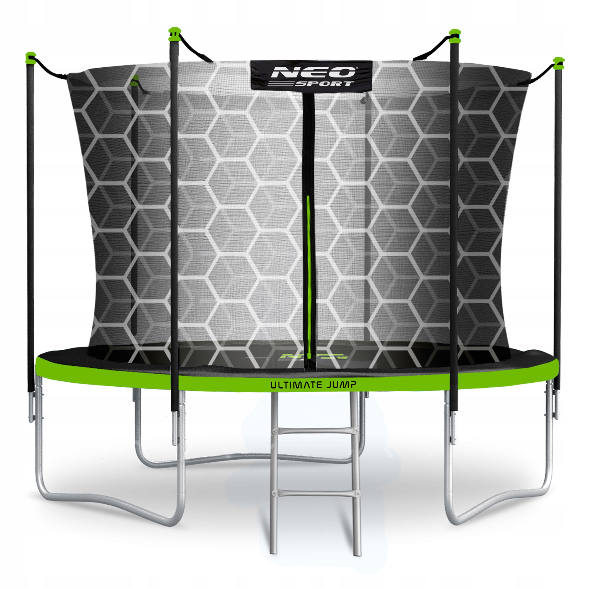 TRAMPOLINA OGRODOWA z SIATKĄ WEWNĘTRZNĄ DLA DZIECI 312cm 10ft ...
