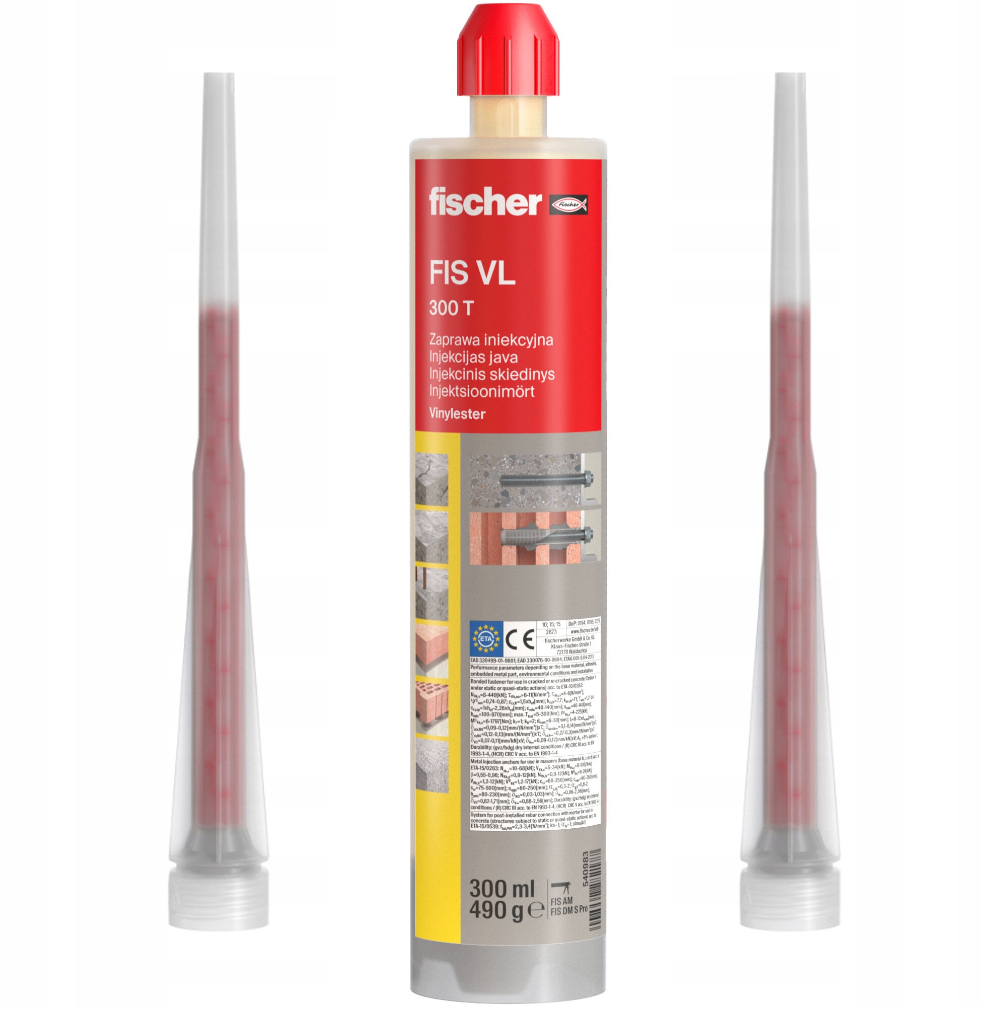Kotwa chemiczna Fischer FIS VL 300 T 540983 300 ml (4048962282177 ...
