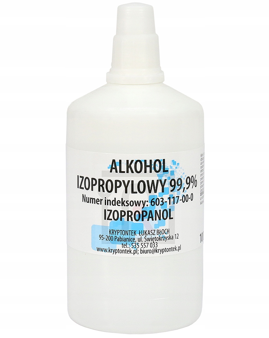 ALKOHOL IZOPROPYLOWY IPA 100ml 99,9% ZAKRAPLACZ - Sklep, Opinie, Cena w ...