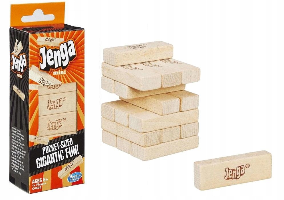 Gra zręcznościowa JENGA MINI Hasbro • Cena, Opinie - Allegro