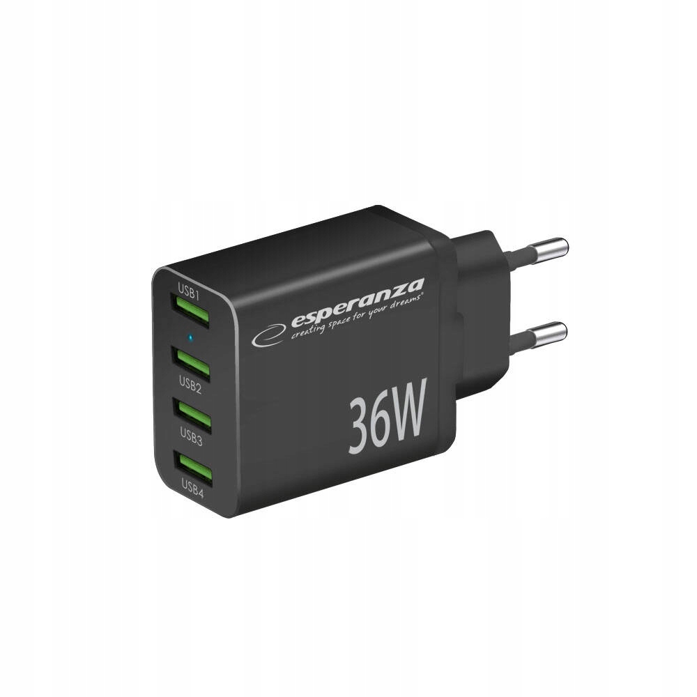 SZYBKA ŁADOWARKA SIECIOWA DO TELEFONU SMARTFONA 36W 4x USB-A QC 3.0 18W - Sklep, Opinie, Cena w ...