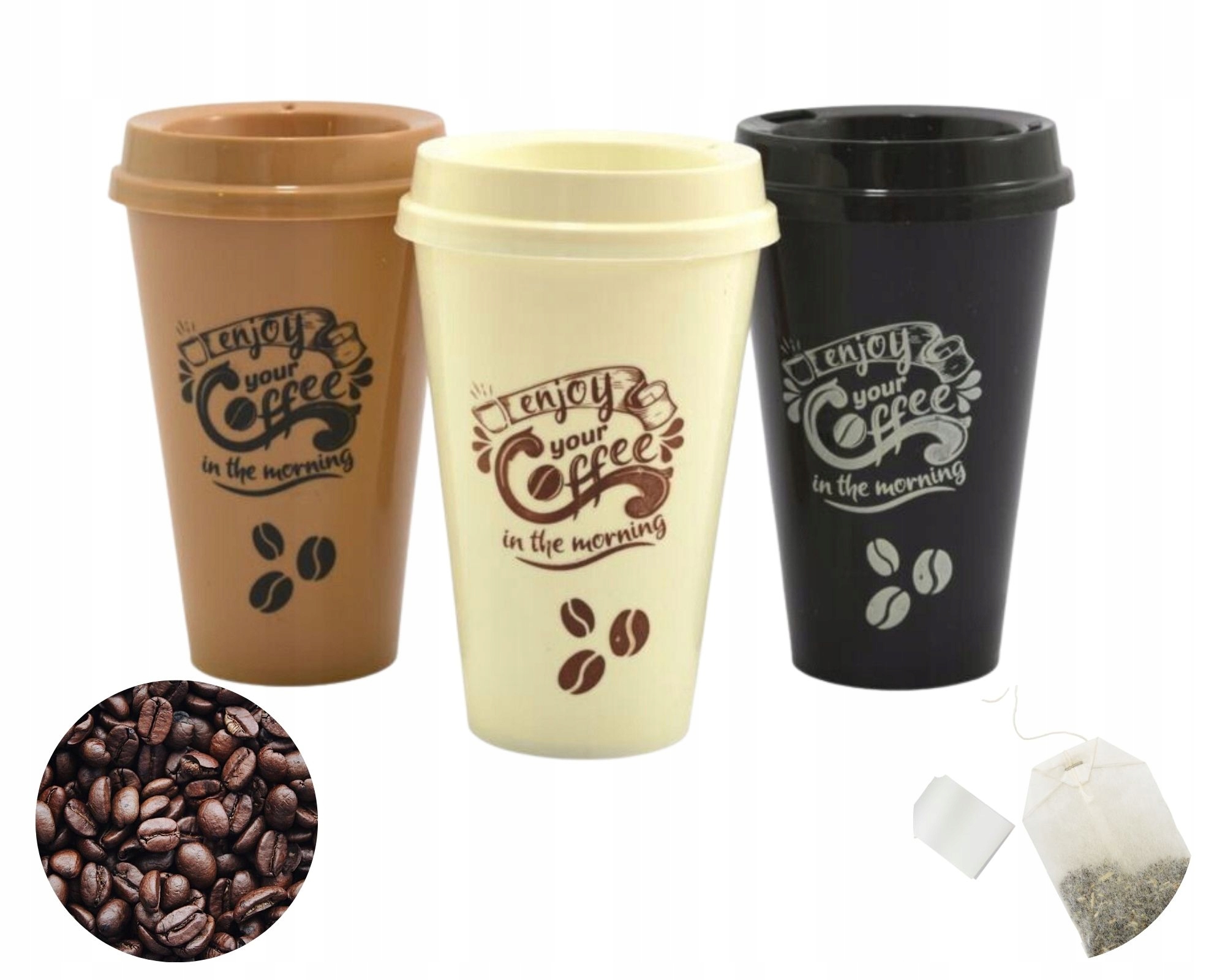 KUBEK Z PRZYKRYWKĄ DO KAWY HERBATY NA WYNOS 450 ML (Home-garden) • Cena ...