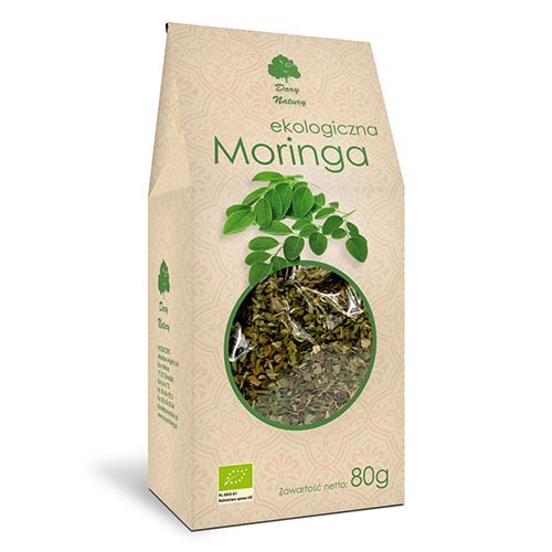 Moringa liść BIO 80g DARY NATURY (5902741009166) • Cena, Opinie • Zioła ...