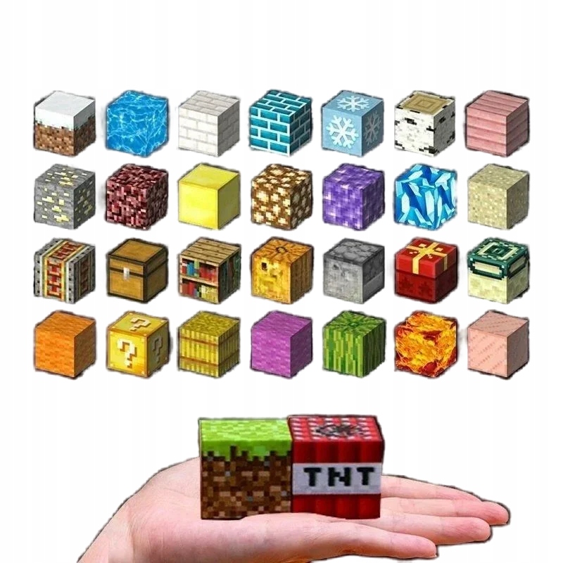 MAGNETICKÉ KOCKY MINECRAFT KOCKY 100 Darček pre deti - Allegro