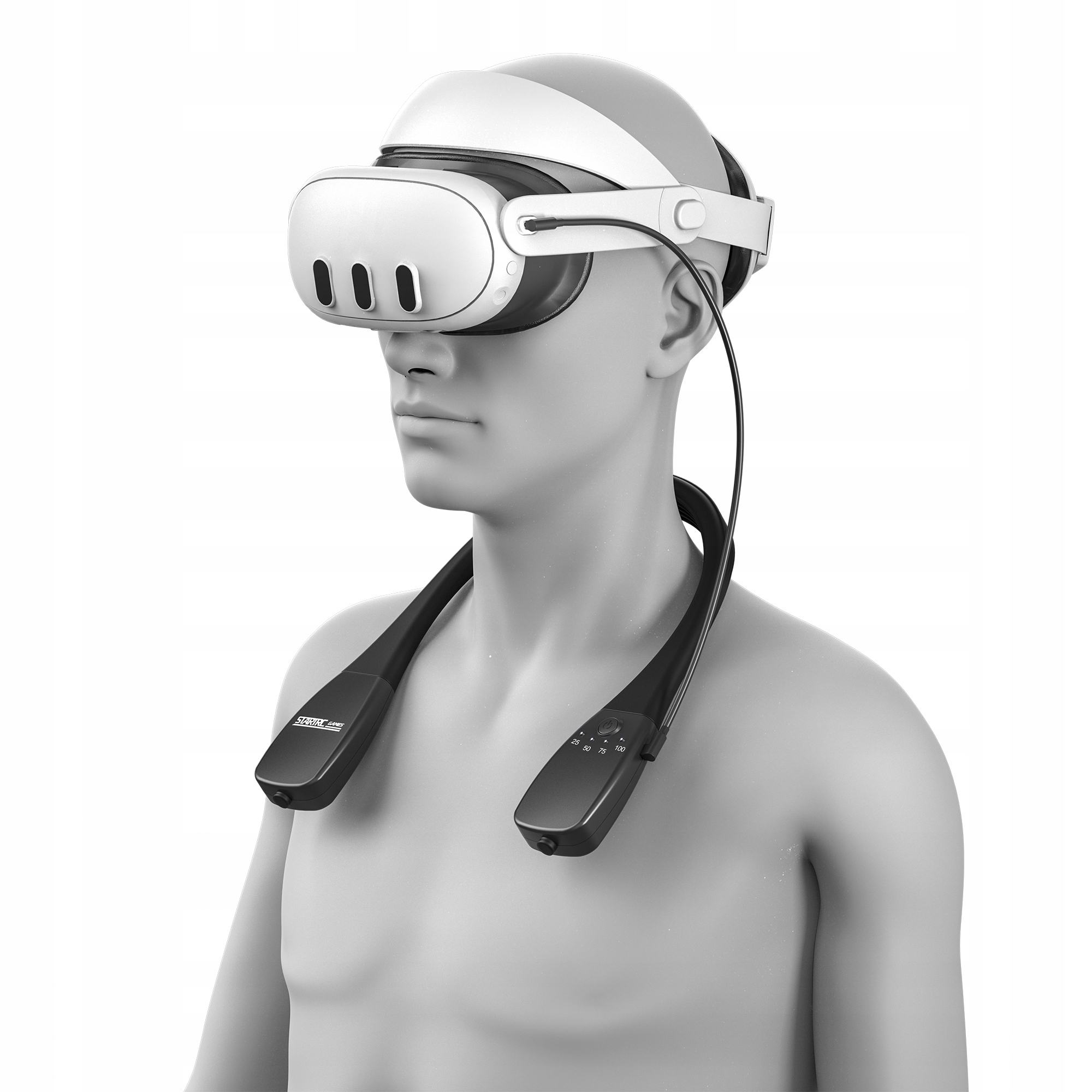 LEKKI POWERBANK NA SZYJĘ 10000mAh DO META/OCULUS QUEST 3 S/VISION PRO ...