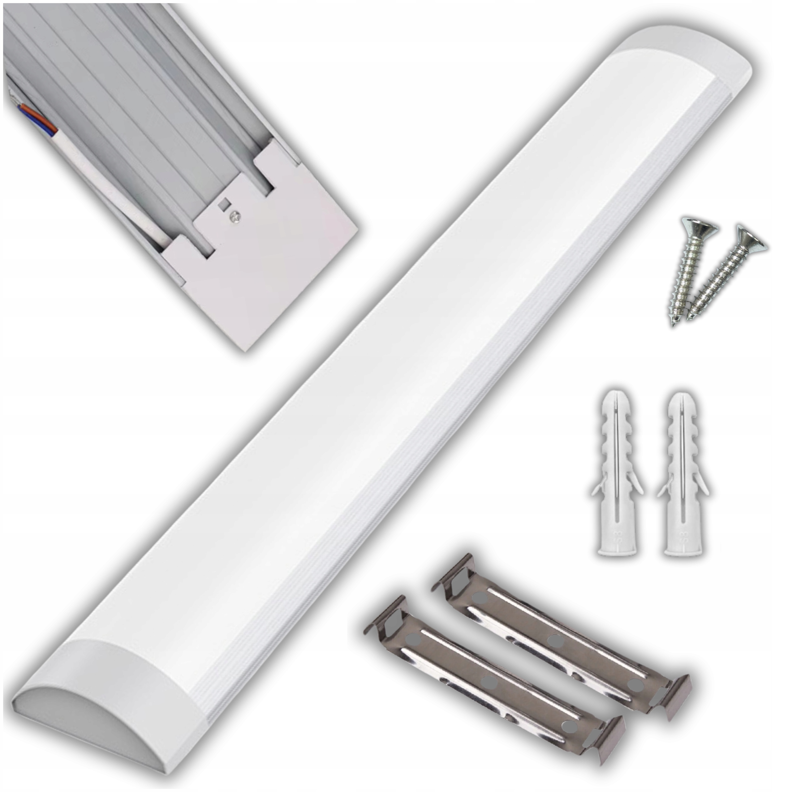 LAMPA ŚWIETLÓWKA LED SUFITOWA NATYNKOWA OPRAWA LEDOWA LISTWA ...