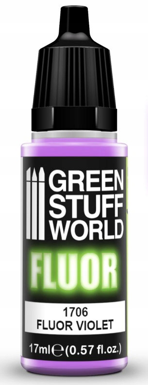 Farba akrylowa Green Stuff World Fluor Violet 1706 17 ml - Stan: Nowy ...