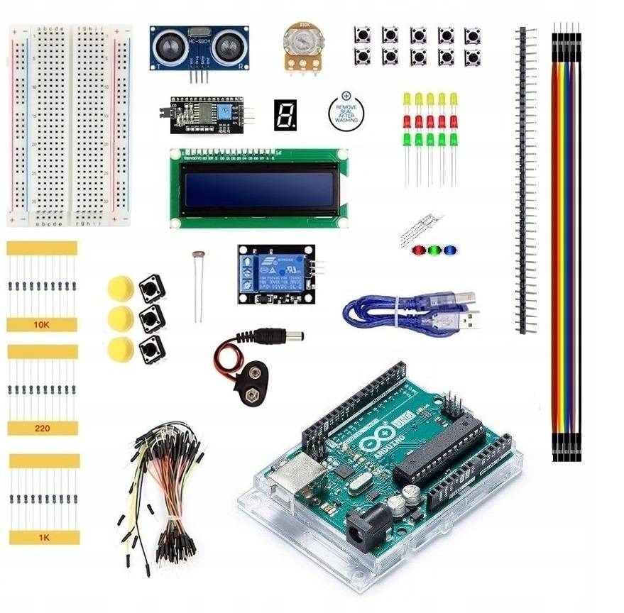 Zestaw startowy do Arduino Uno Rev3 BASIC A000066 - Sklep, Opinie, Cena w Allegro