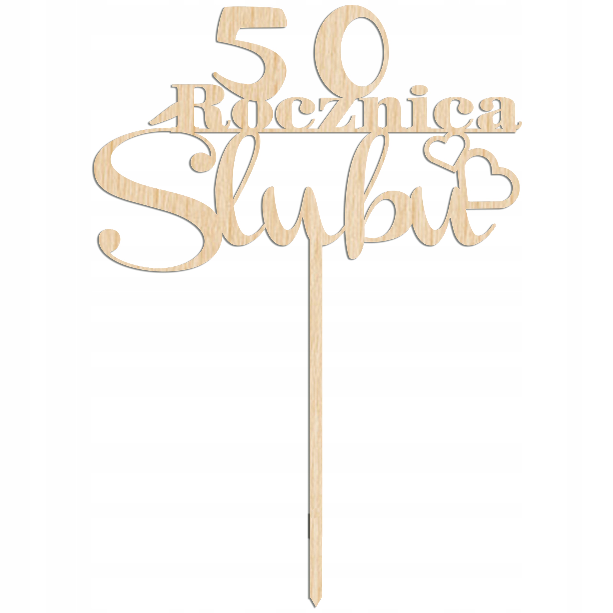 TOPPER NA TORT ROCZNICA ŚLUBU ŚLUB DEKORACJA Y3 • Cena, Opinie • Dekoracje tortów i ciast ...