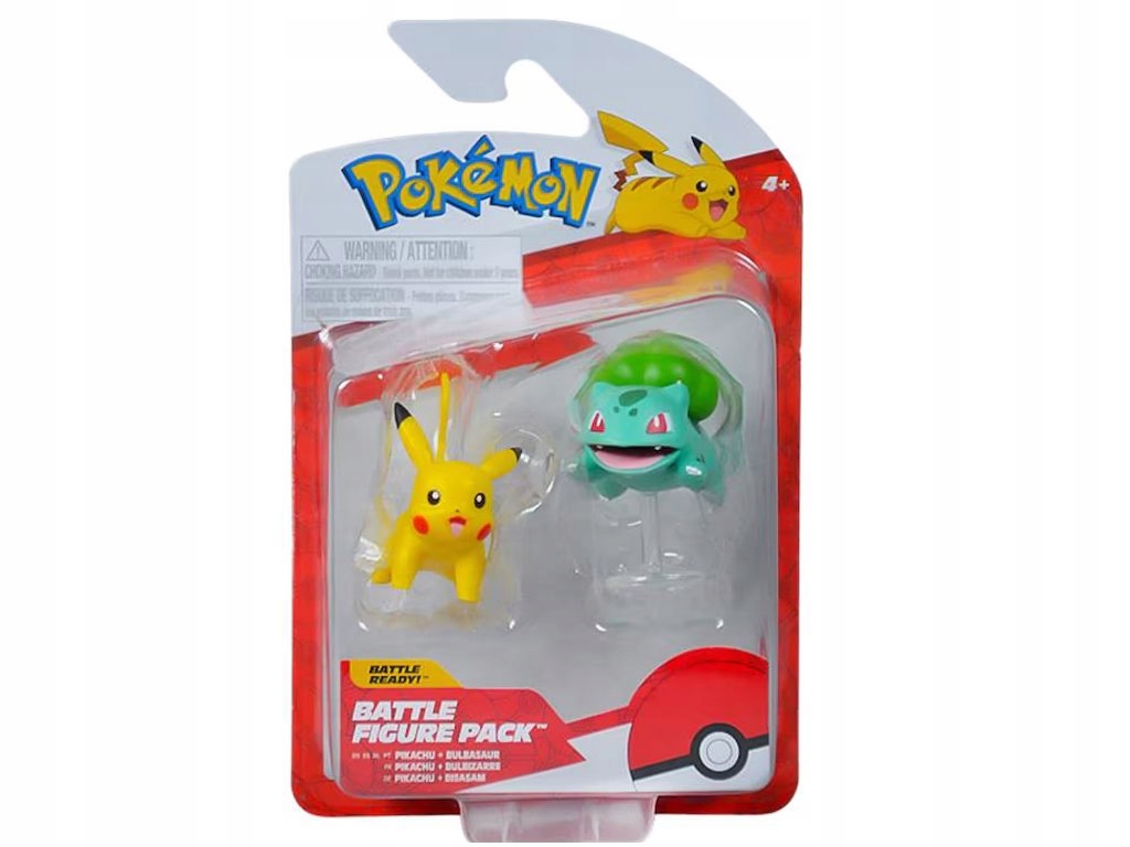 Pokémon Figurki - Battle Figure Pack (Pikachu & Bulbasaur ...