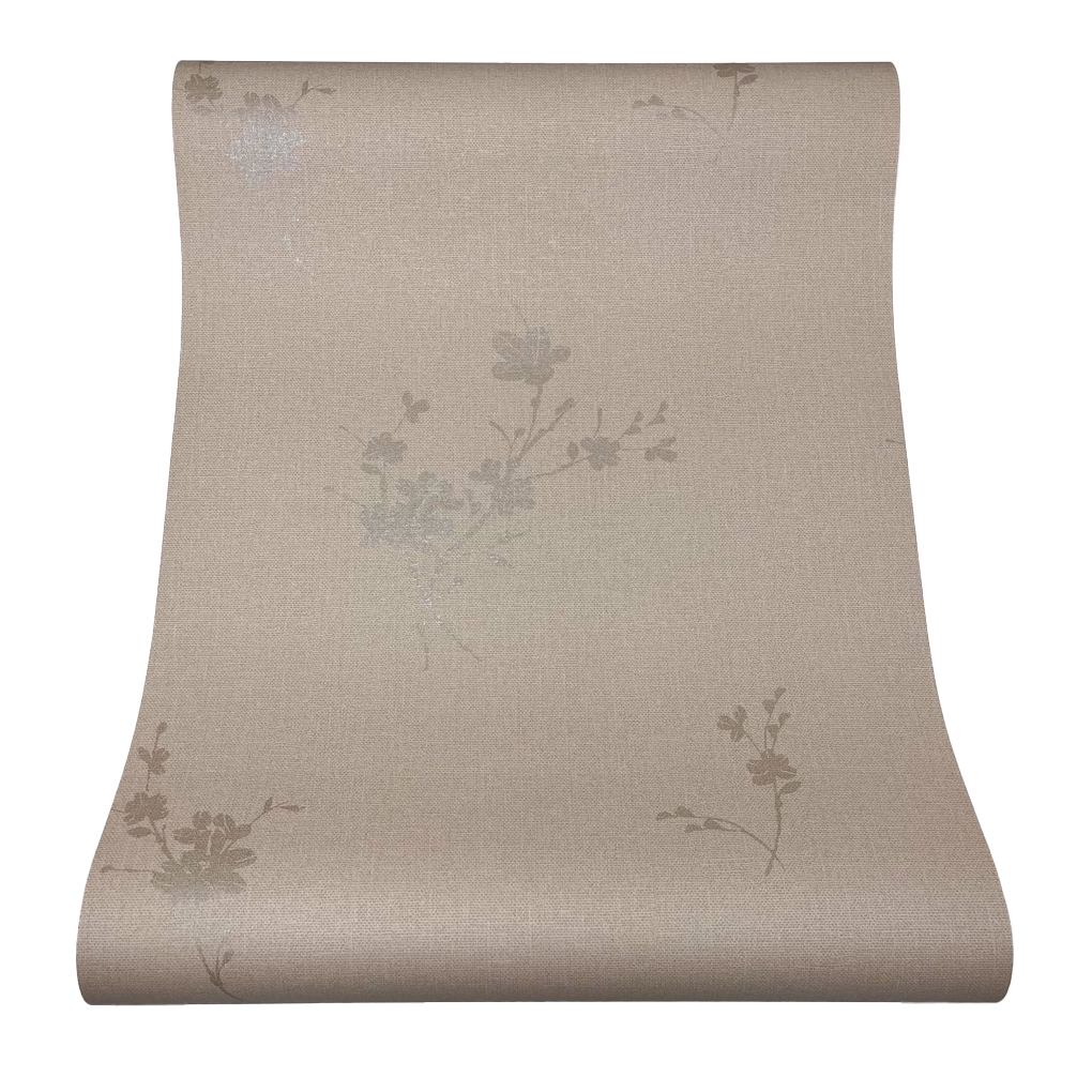 TAPETA BRĄZOWA POŁYSKUJĄCE LISTKI LIŚCIE GAŁĄZKI NATURALNE KOLORY 85002 ...