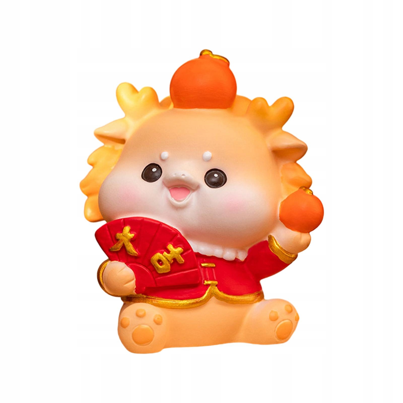 Čínský Nový rok kreslený drak figurka Roztomilý pryskyřicový stůl ...