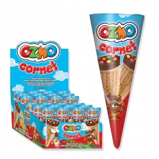 Tim Ozmo Cornet wafel z drażami 25g x 24 sztuki (8691707090122) • Cena, Opinie • Batony ...
