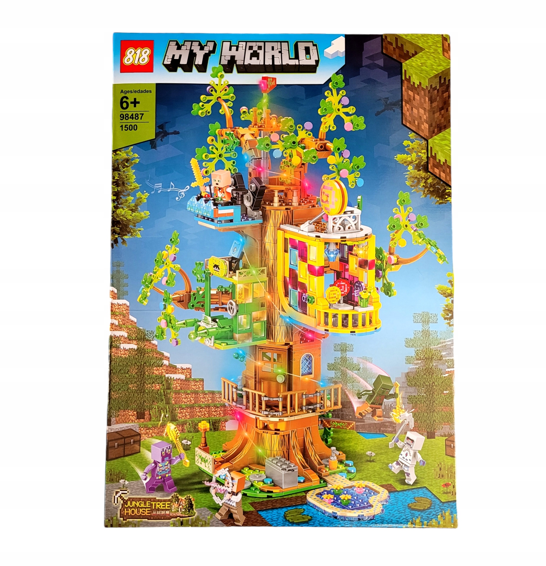 ! Zestaw - Tree - Zabawki Minecraft dla dzieci - dziewczynek i chłopców ...