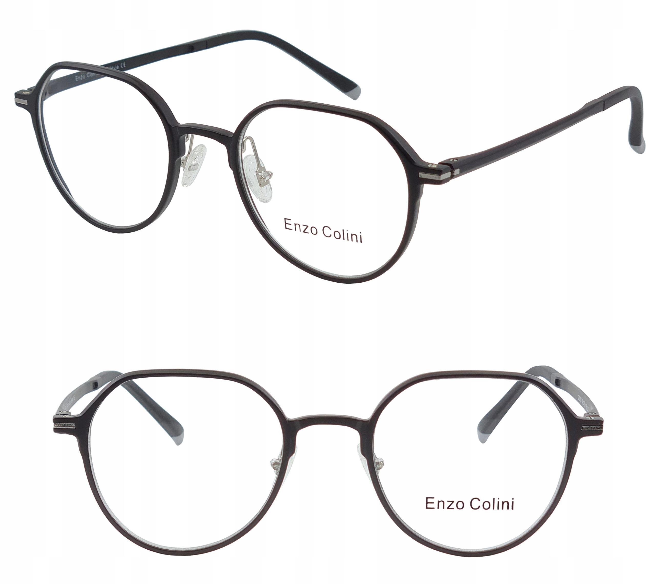 Okulary Oprawki pełne ENZO COLINI 20009 CZARNY MAT 13401896333 - Allegro.pl