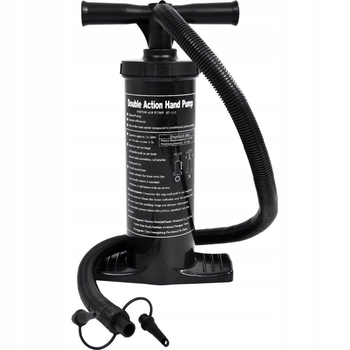 Duża Ręczna Pompka do Materaca Pontonu końcówki - 6920388608770 ...