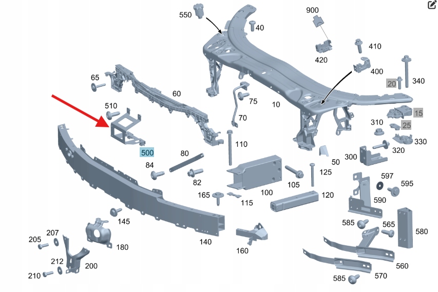 Mocowanie uchwyt wspornik radaru Mercedes W205 • Cena, Opinie - Allegro