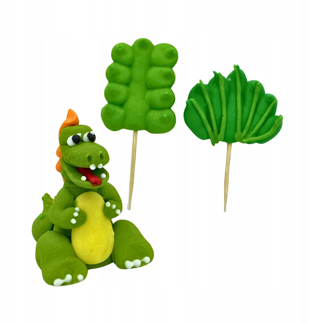 FIGURKA CUKROWA NA TORT DINOZAUR REX ZESTAW JADALNA DEKORACJA ...