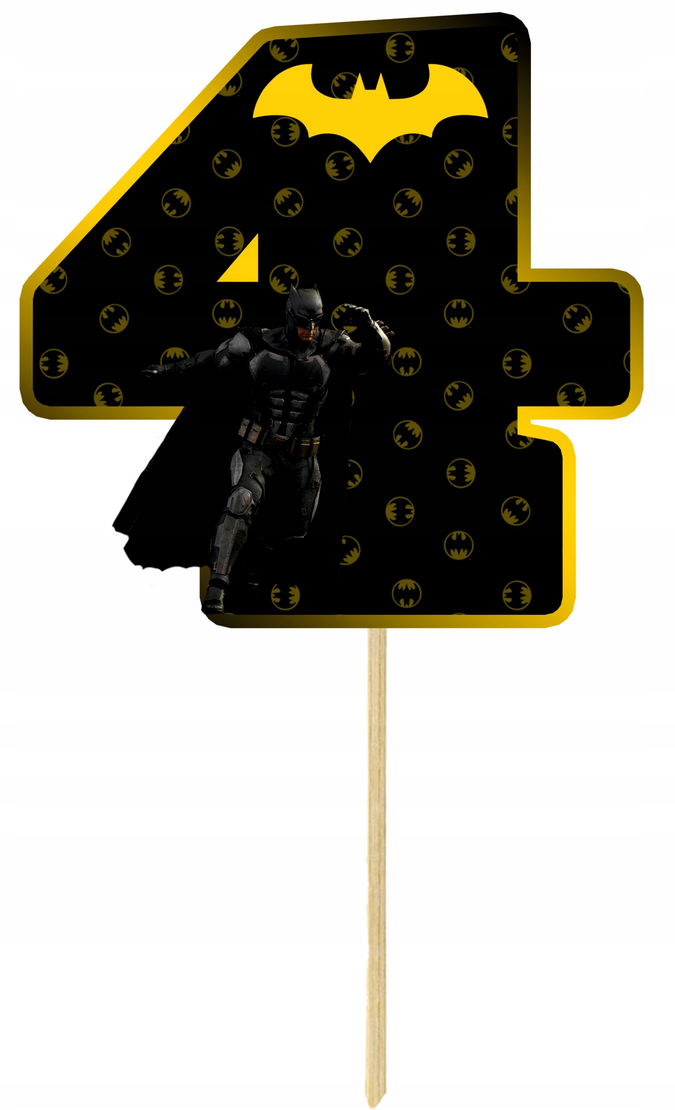TOPPER NA TORT NA URODZINY BATMAN CYFRA 4 CZTERY - porównaj ceny ...