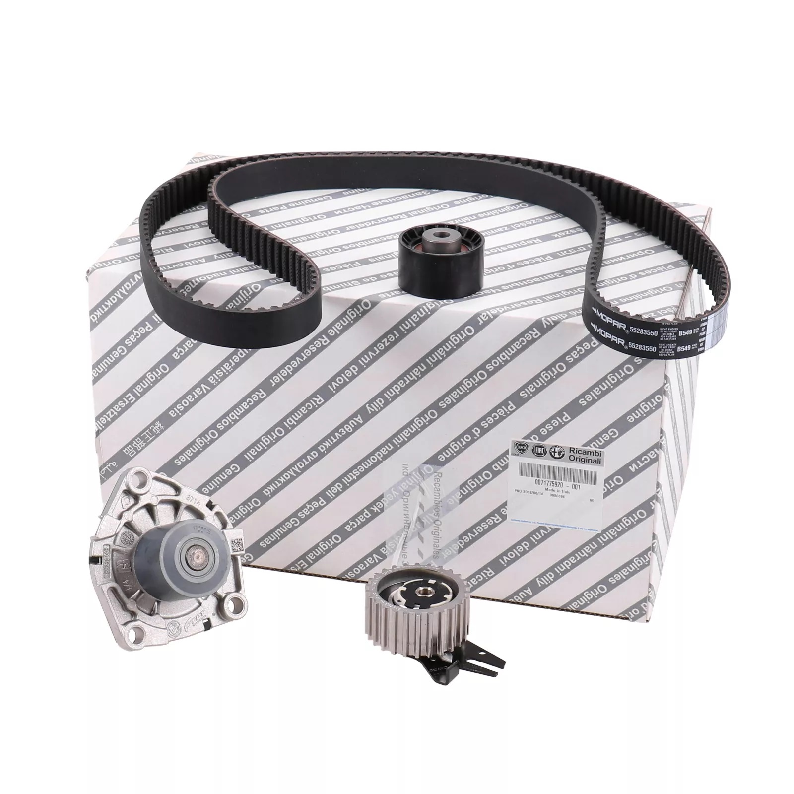 Fiat OE 6000629055 pompa wodna + zestaw paska rozrządu 4059743031679 za ...