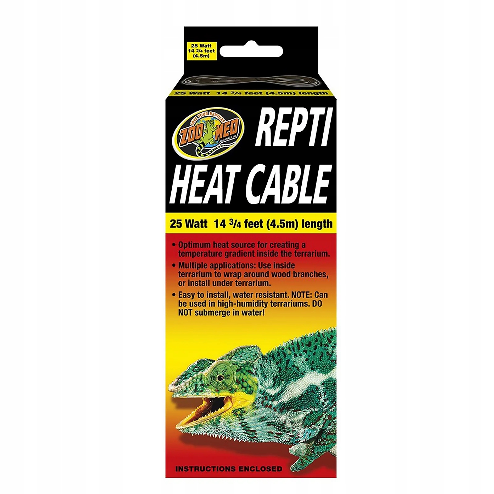 ZOOMED Repti Heat Cable 25W - kabel grzewczy 4,5m • Cena, Opinie • Wkłady 17619053016 • Allegro