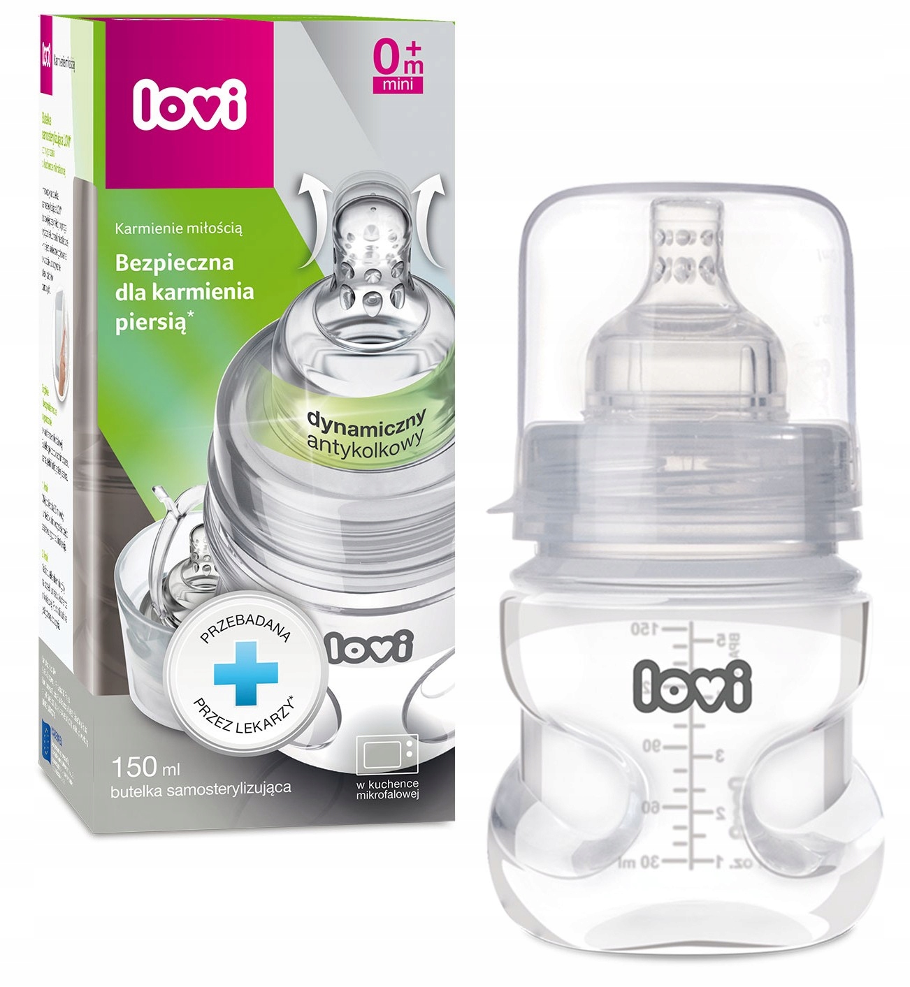 LOVI BUTELKA ANTYKOLKOWA SAMOSTERYLIZUJĄCA 150ml (5903407215730) • Cena, Opinie • Butelki ...