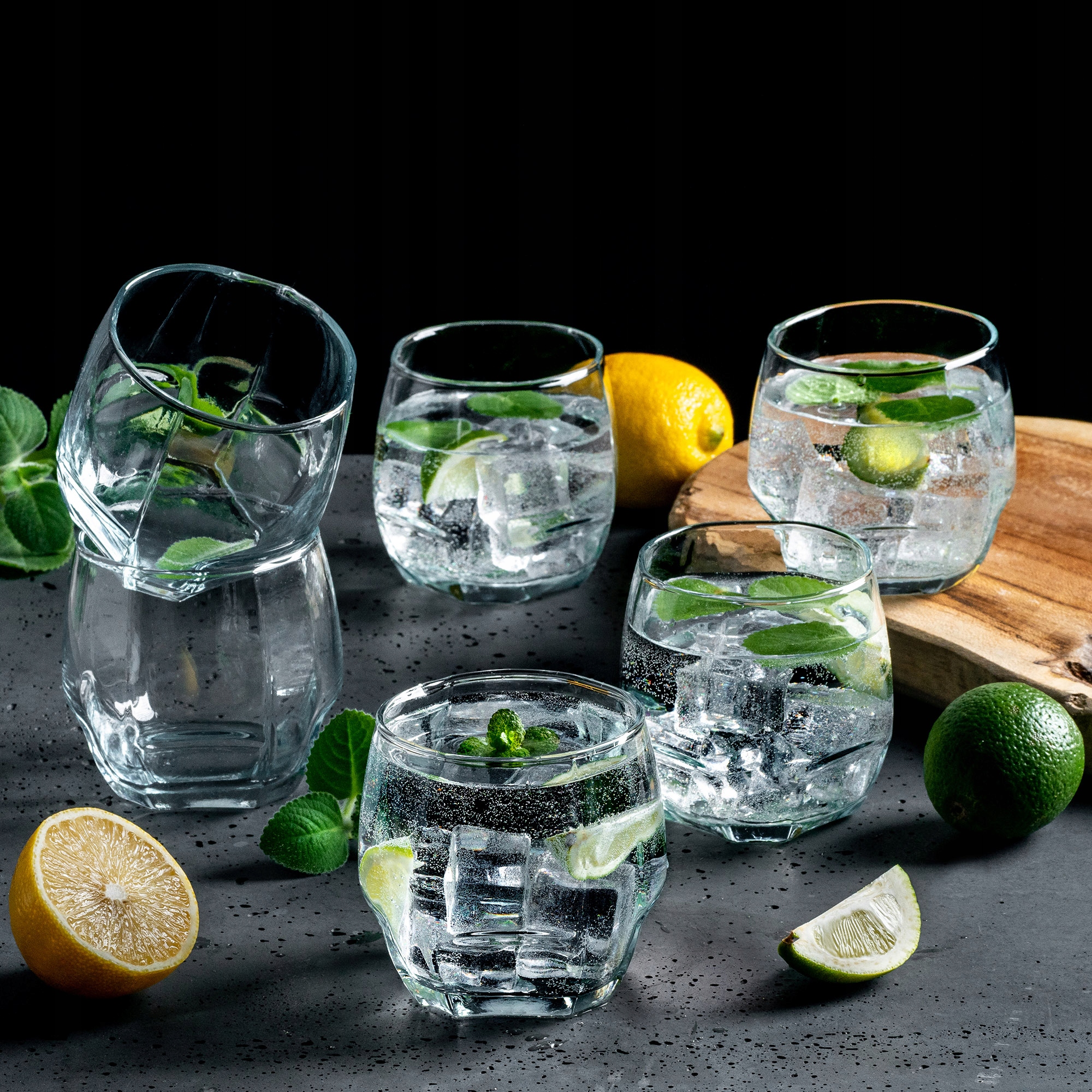 Szklanki 300ml Zestaw 4szt Do Drinków Napojów Soku - Arena.pl