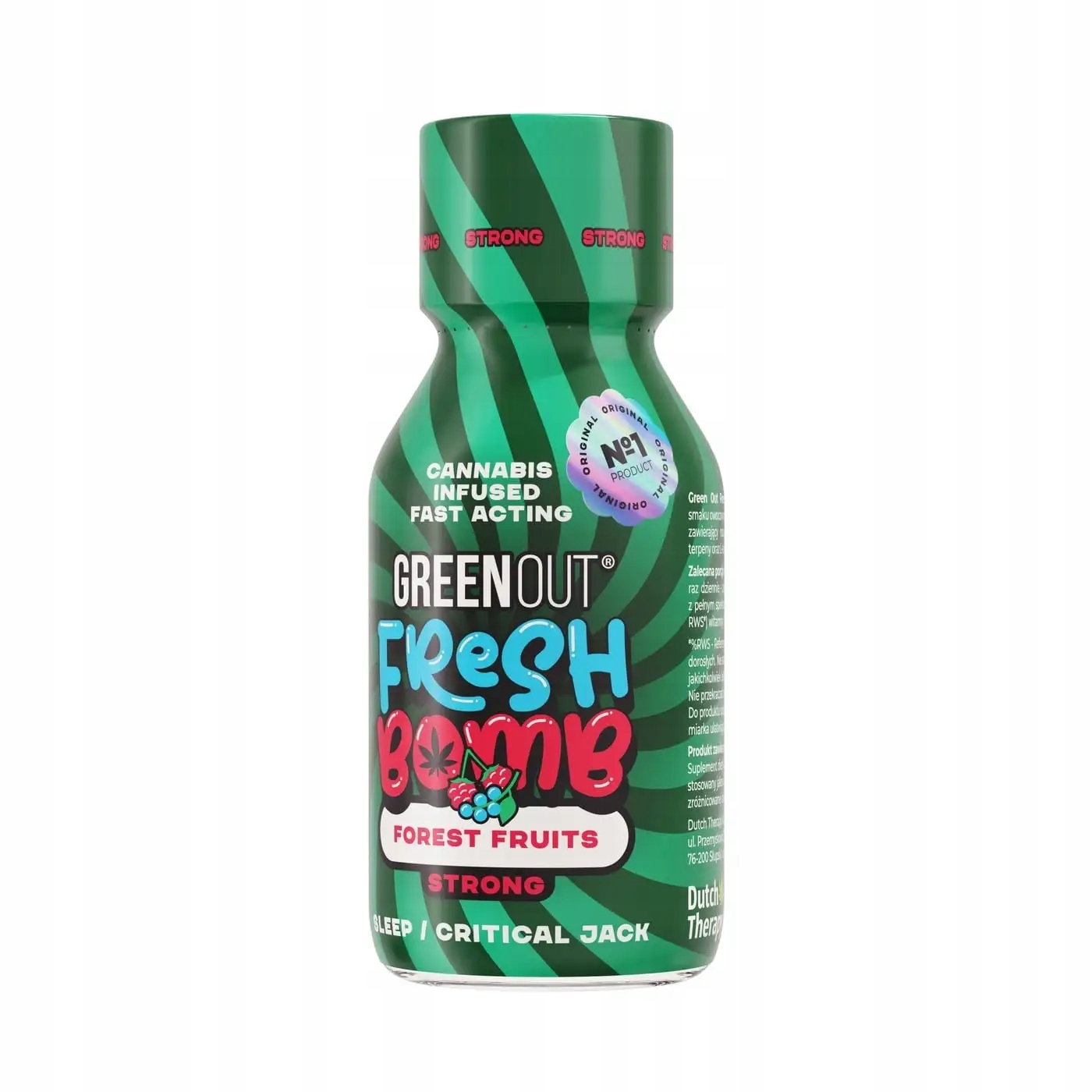 Green Out Fresh Bomb Forest Fruits kenderolaj - Strong - Shot CBD 100ml ...