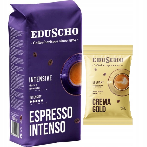 Eduscho Espresso Intenso Intensive Kawa palona ziarnista 1000 g ...
