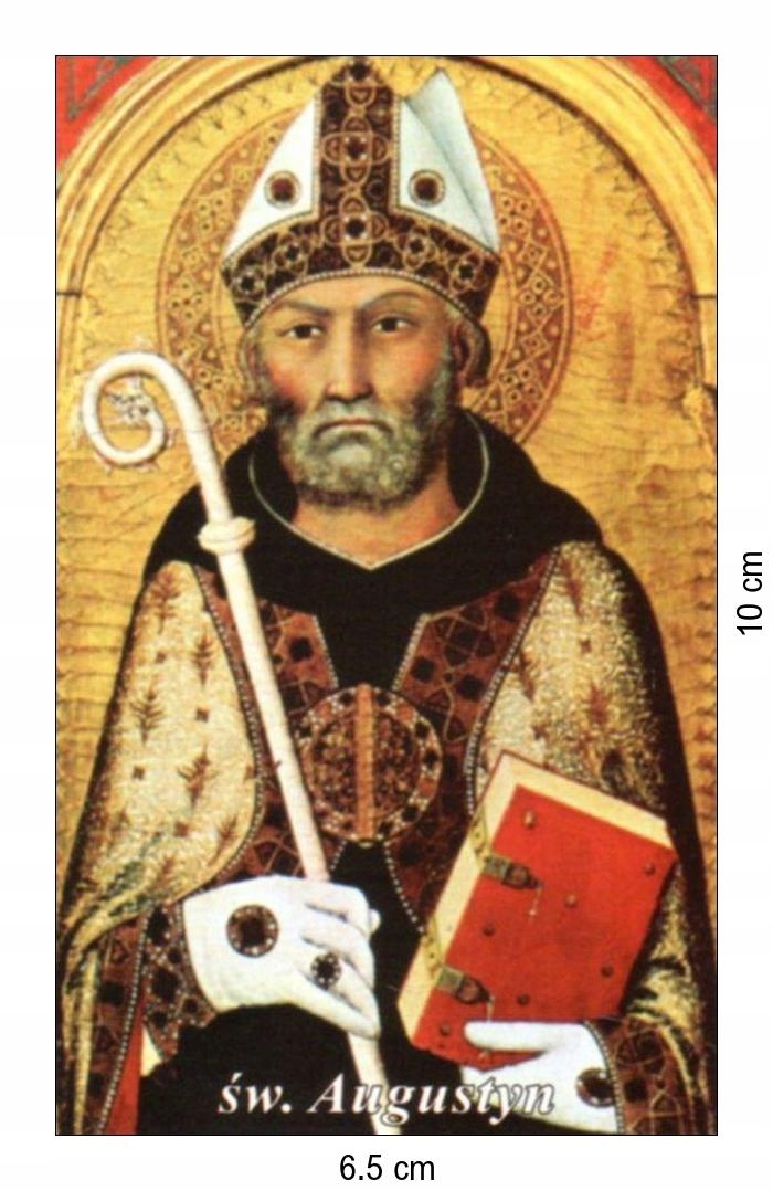 Obrazek św. Augustyn. Patron teologów • Cena, Opinie - Allegro