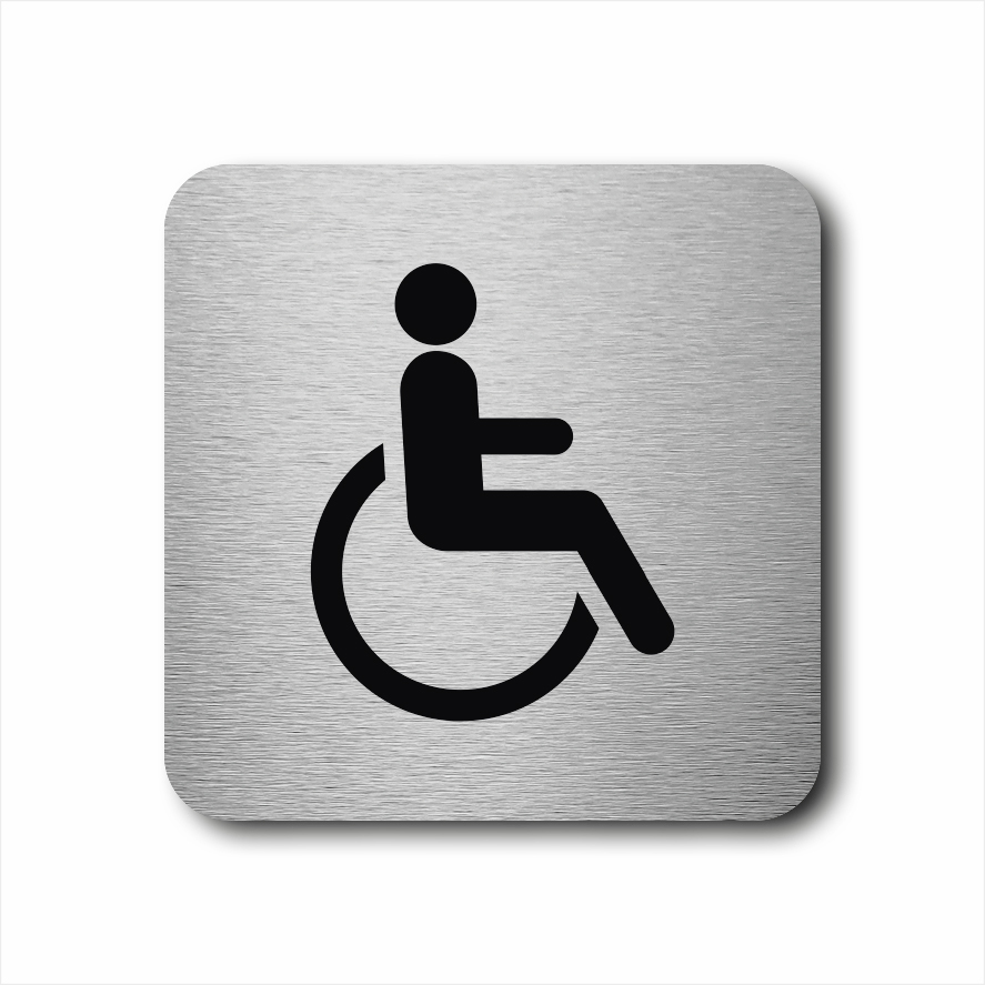Tabliczka piktogram INWALIDA 10 x 10 cm ALUMINIUM • Cena, Opinie ...