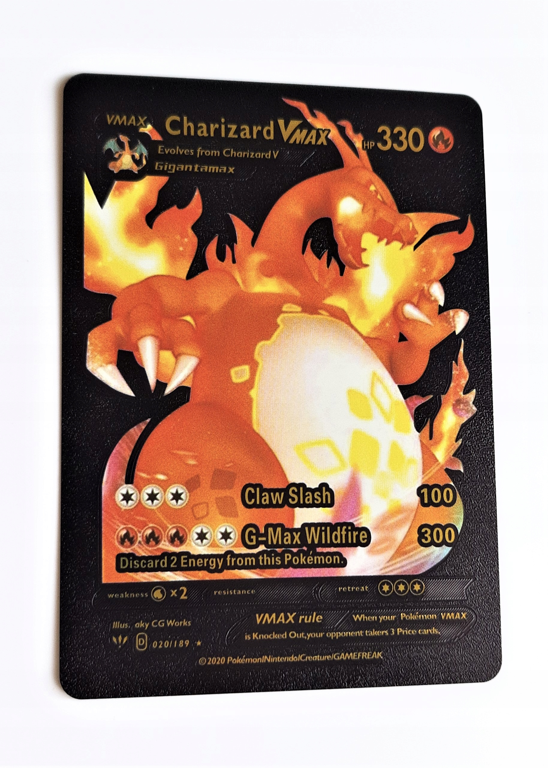 Karta Pokemon Charizard Vmax Black Metal - Stan: nowy 15,04 zł - Sklepy ...