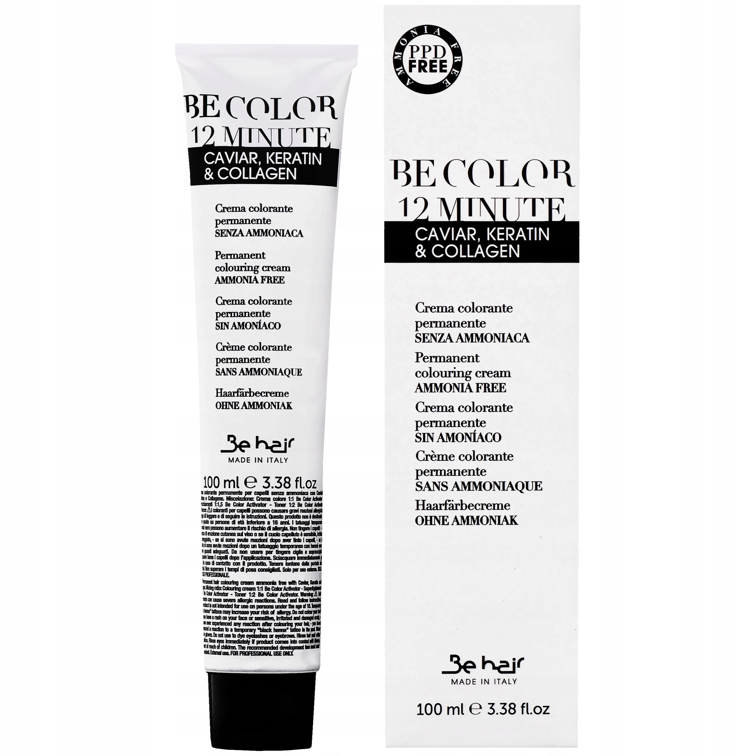 Be Hair Be Color 12 minute farba bez amoniaku, paleta kolorów, 100ml ...