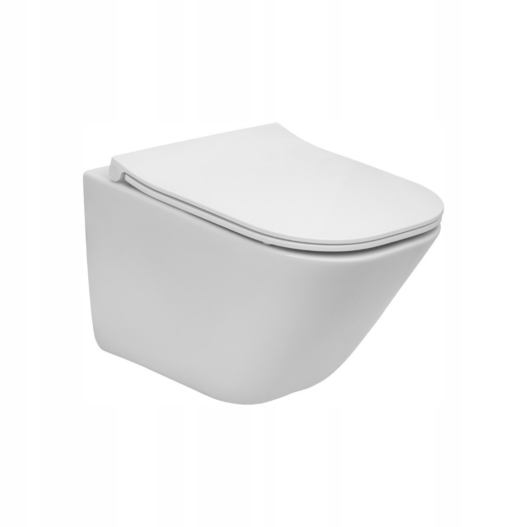 ROCA GAP Square Compacto miska RIMLESS WC 48cm + Doska Slim Voľne ...