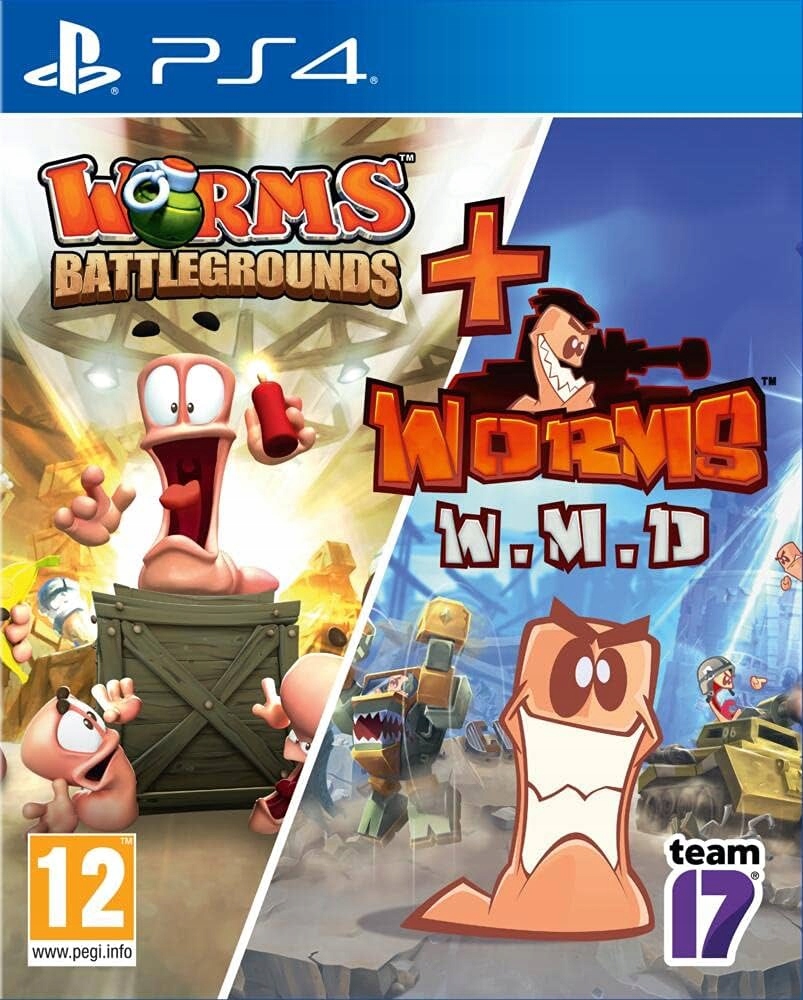 Zestaw Worms Battlegrounds + Worms W.M.D PlayStation 4 (PS4) pudełkowa - Stan: Nowy 91.87PLN ...
