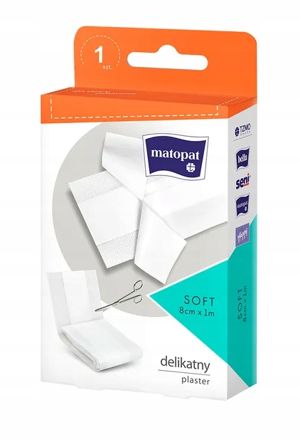 Plaster MATOPAT SOFT z opatrunkiem 8cm x 1m - 5900516842925 ...