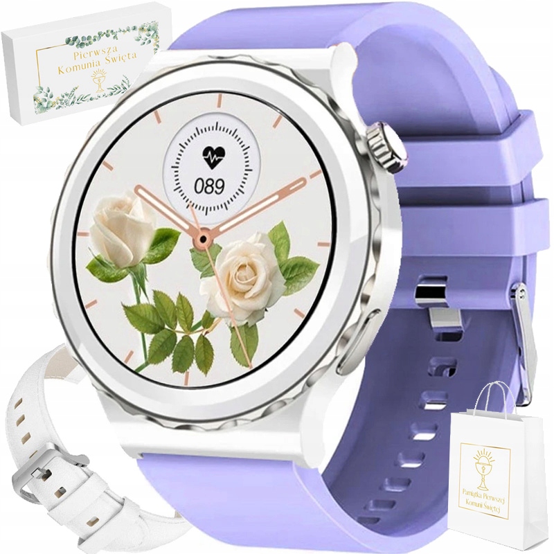 Zegarek dziewczęcy sportowy SMARTWATCH RUBICON pl menu PREZENT KOMUNIA ...