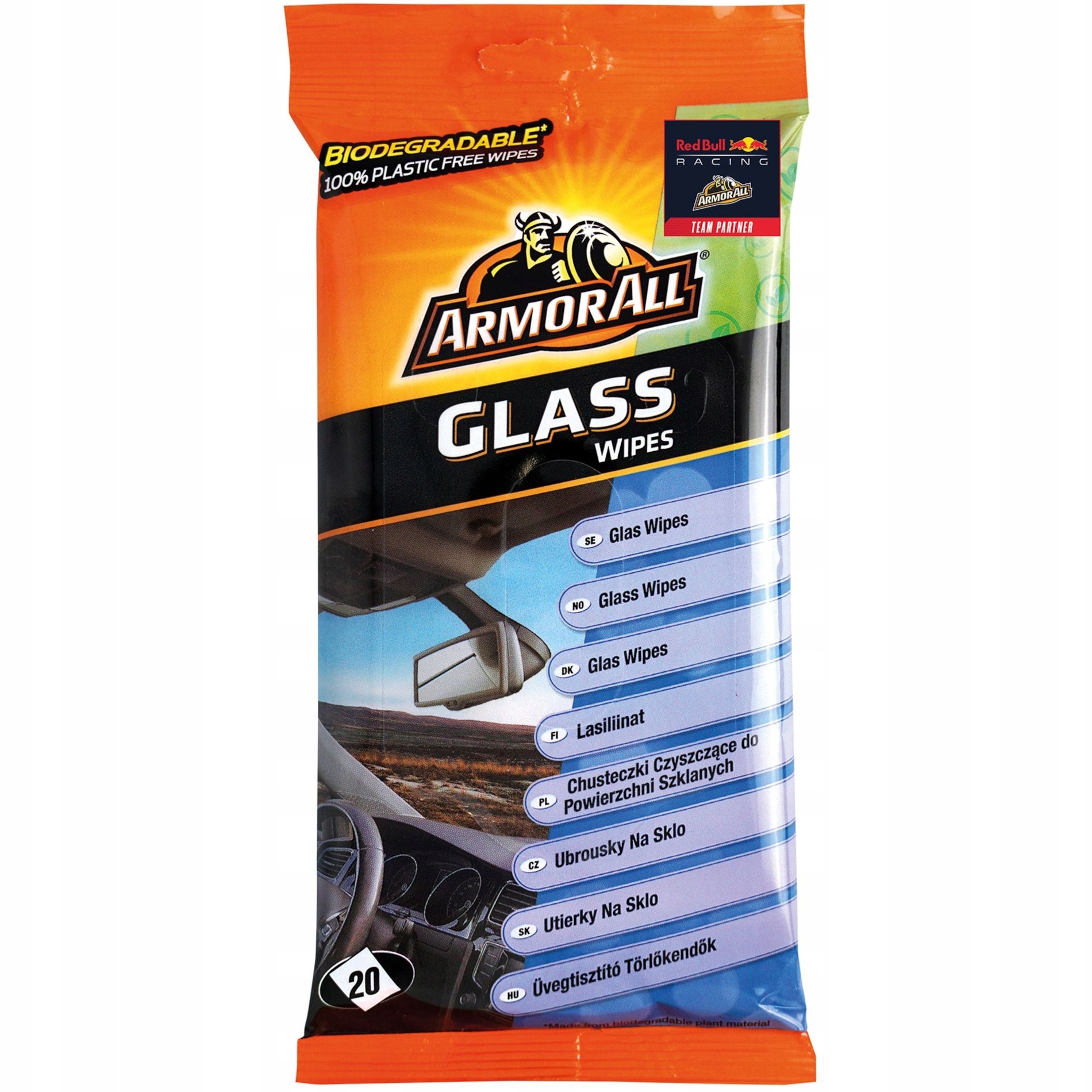 Chusteczki nawilżane plastik Armor All w opakowaniu 20 szt. niebieski ...