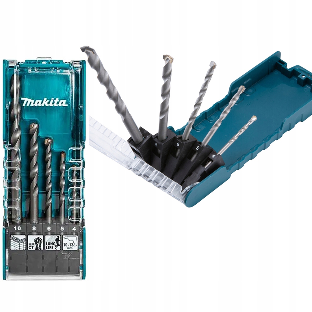 Wiertła do betonu 4/5/6/8/10mm 5sz. Makita E-11536 (088381582827 ...